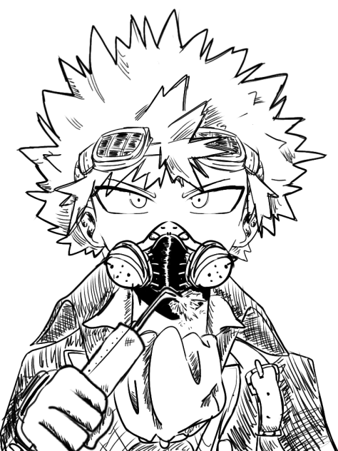 Bakugo Steam punk Au - ibisPaint