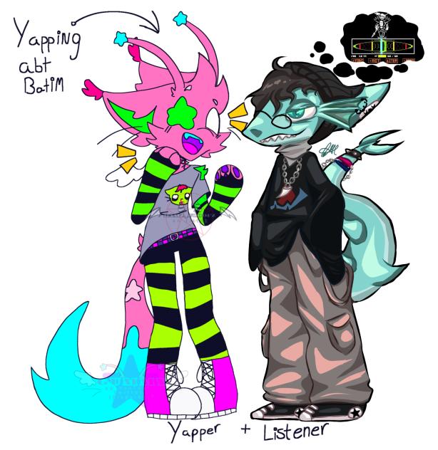 Yapper + listener collab with Gummy_Artz - ibisPaint