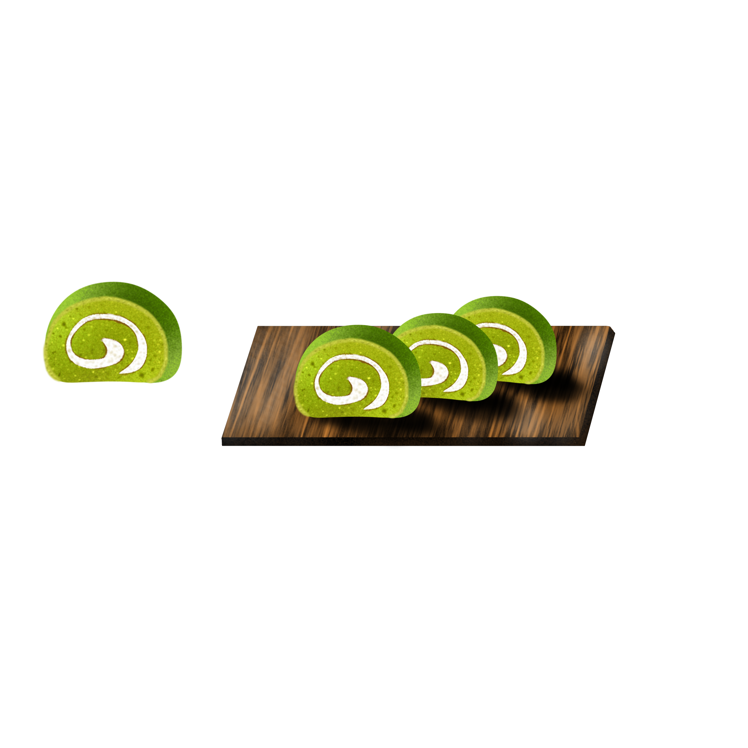 Matcha Cake roll - ibisPaint