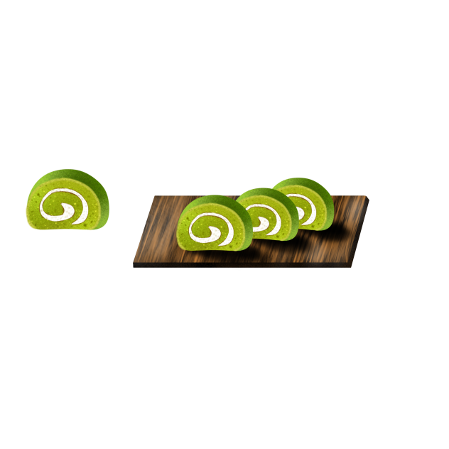 Matcha Cake roll - ibisPaint
