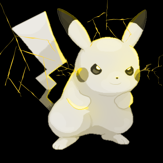 Glowing Pikachu - ibisPaint