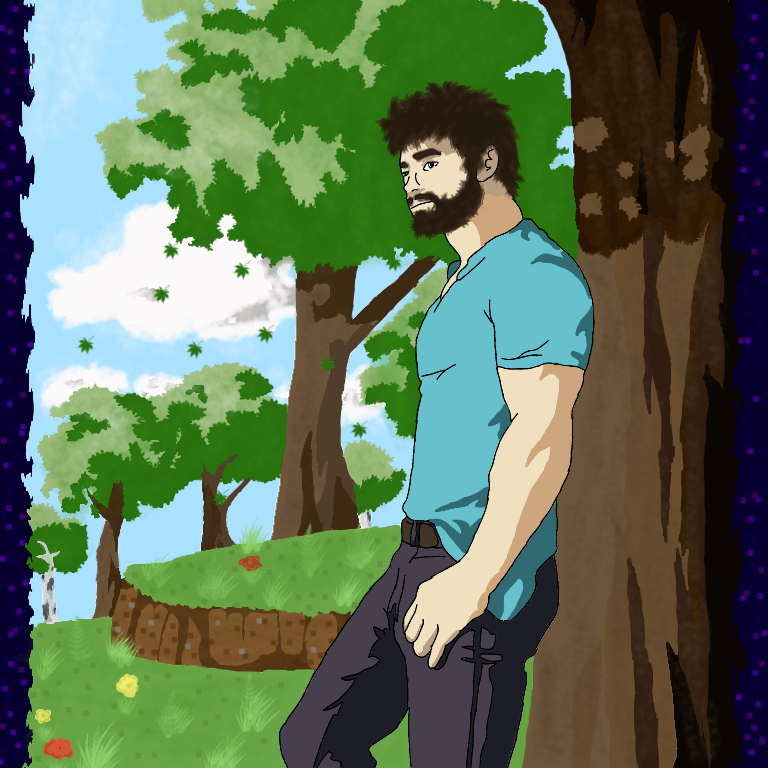 Minecraft Steve (Outlined Drawing) - ibisPaint