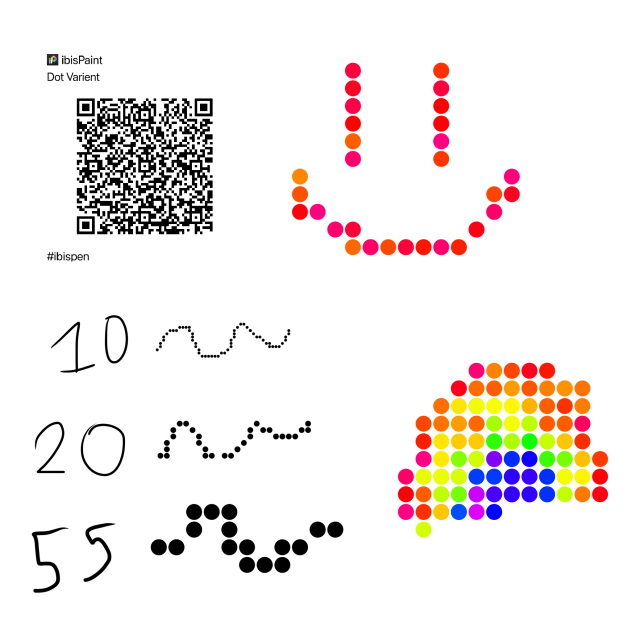 Dot Varient Brush - ibisPaint