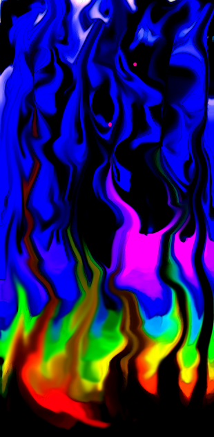 ummmmm rainbow fire - ibisPaint