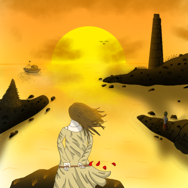 penikmat senja - ibisPaint