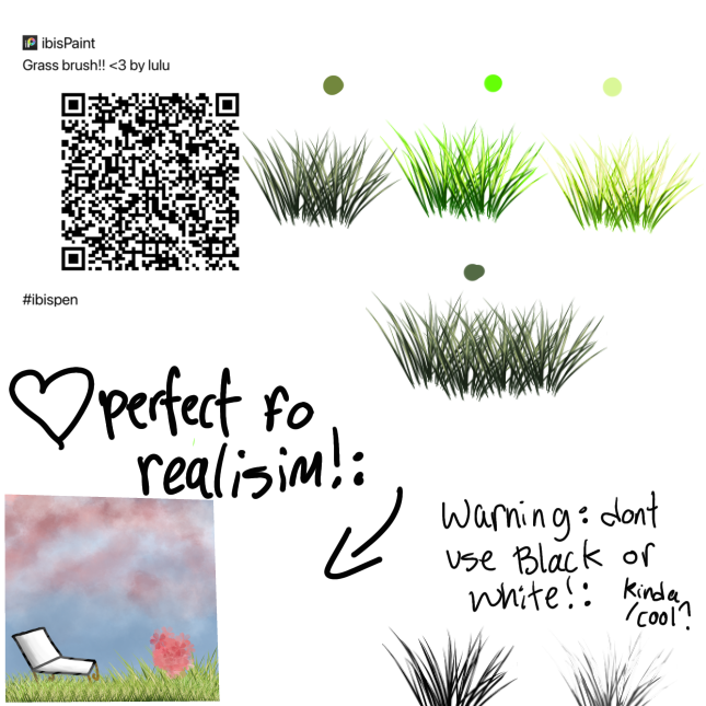 new grass brush!! - ibisPaint