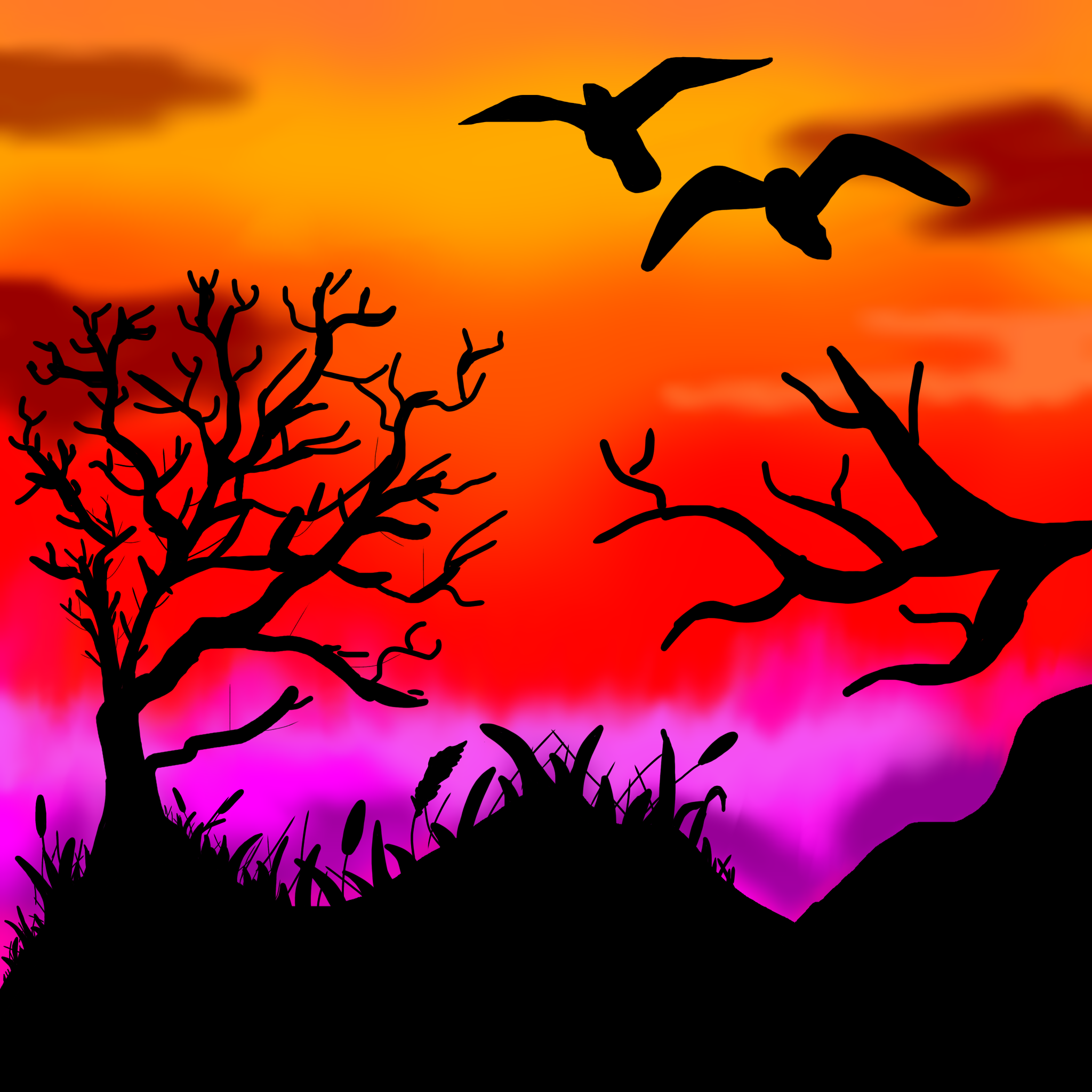 atardecer - ibisPaint