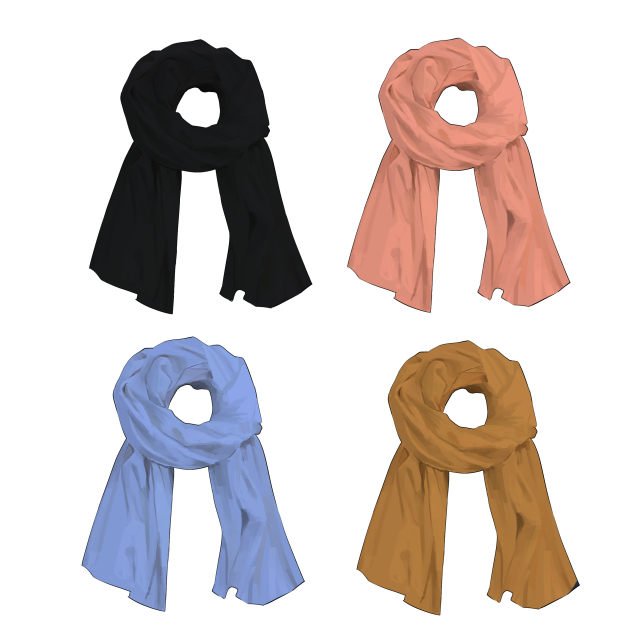 Scarves set2 - ibisPaint