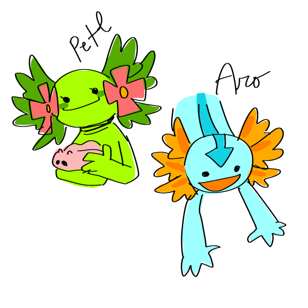 Axolotl OCs - ibisPaint