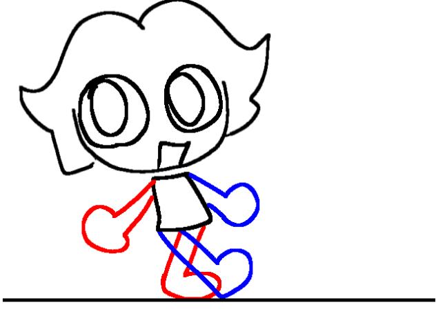 walking animation - ibisPaint