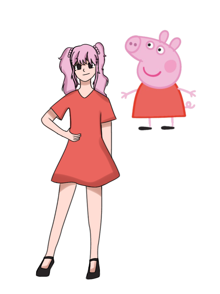 peppa pig as a teen - ibisPaint