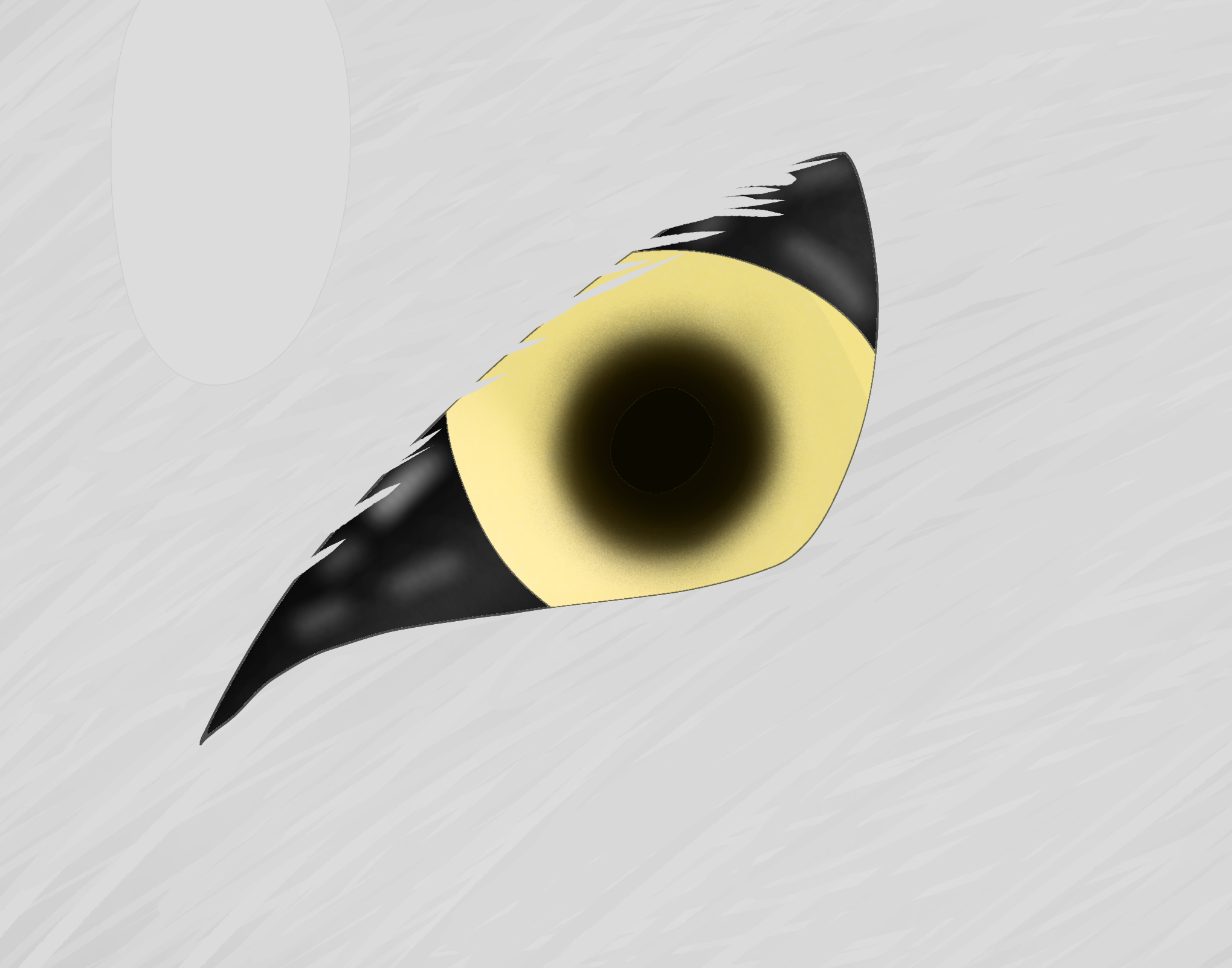 Yellow-eyed gray wolf - ibisPaint