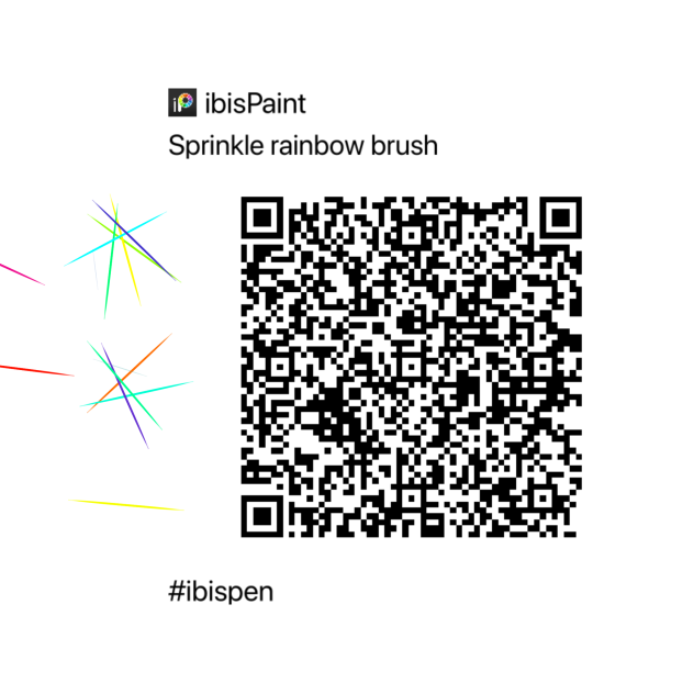 Sprinkle rainbow brush - ibisPaint