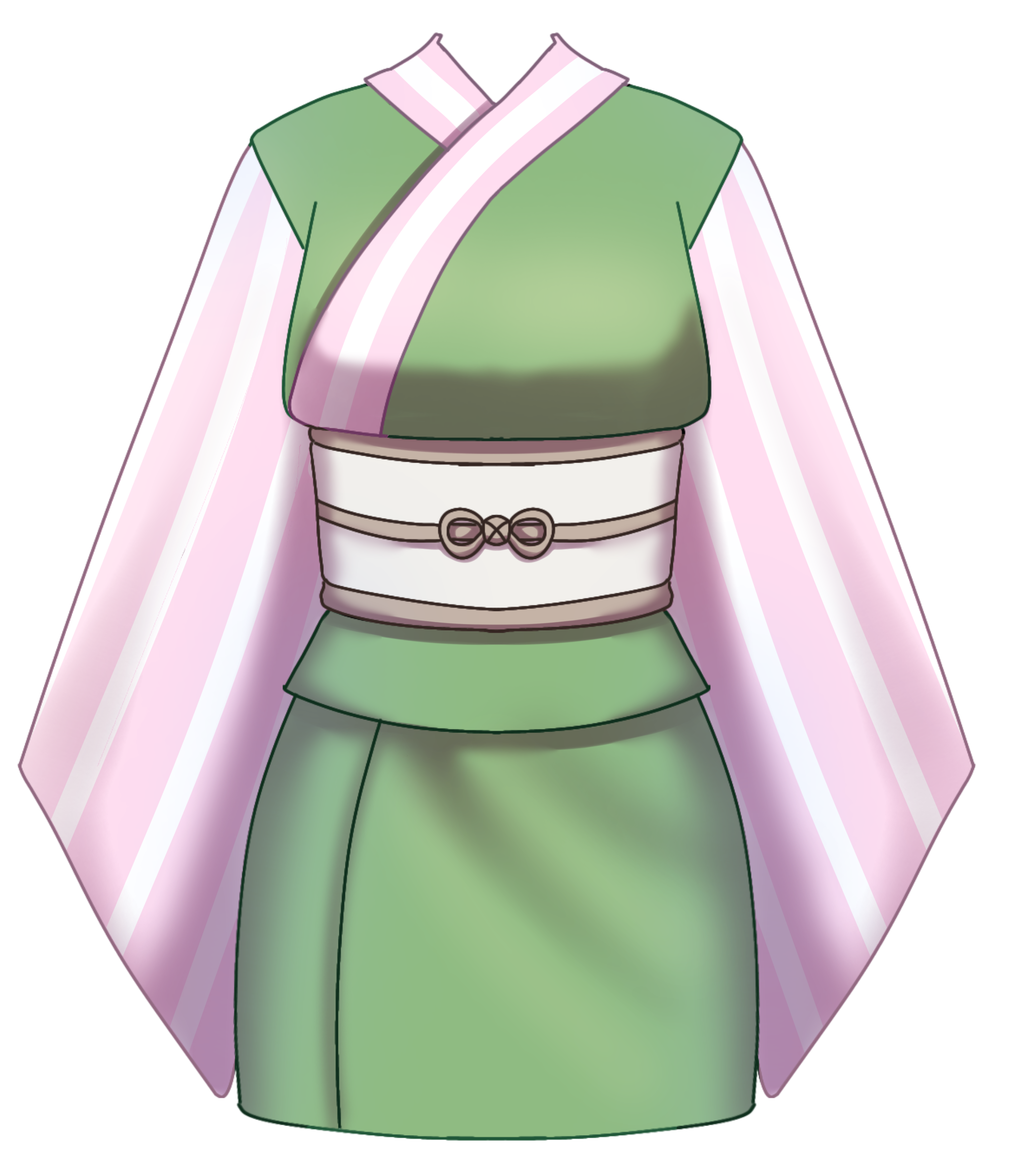 dango themed yukata short - ibisPaint