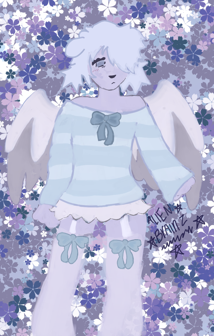 Little angel baby 🤍💜(art reqs open) - ibisPaint