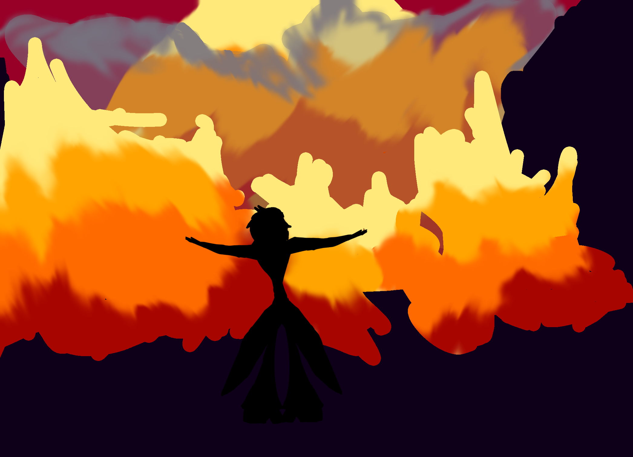 blazing harsh reality - ibisPaint