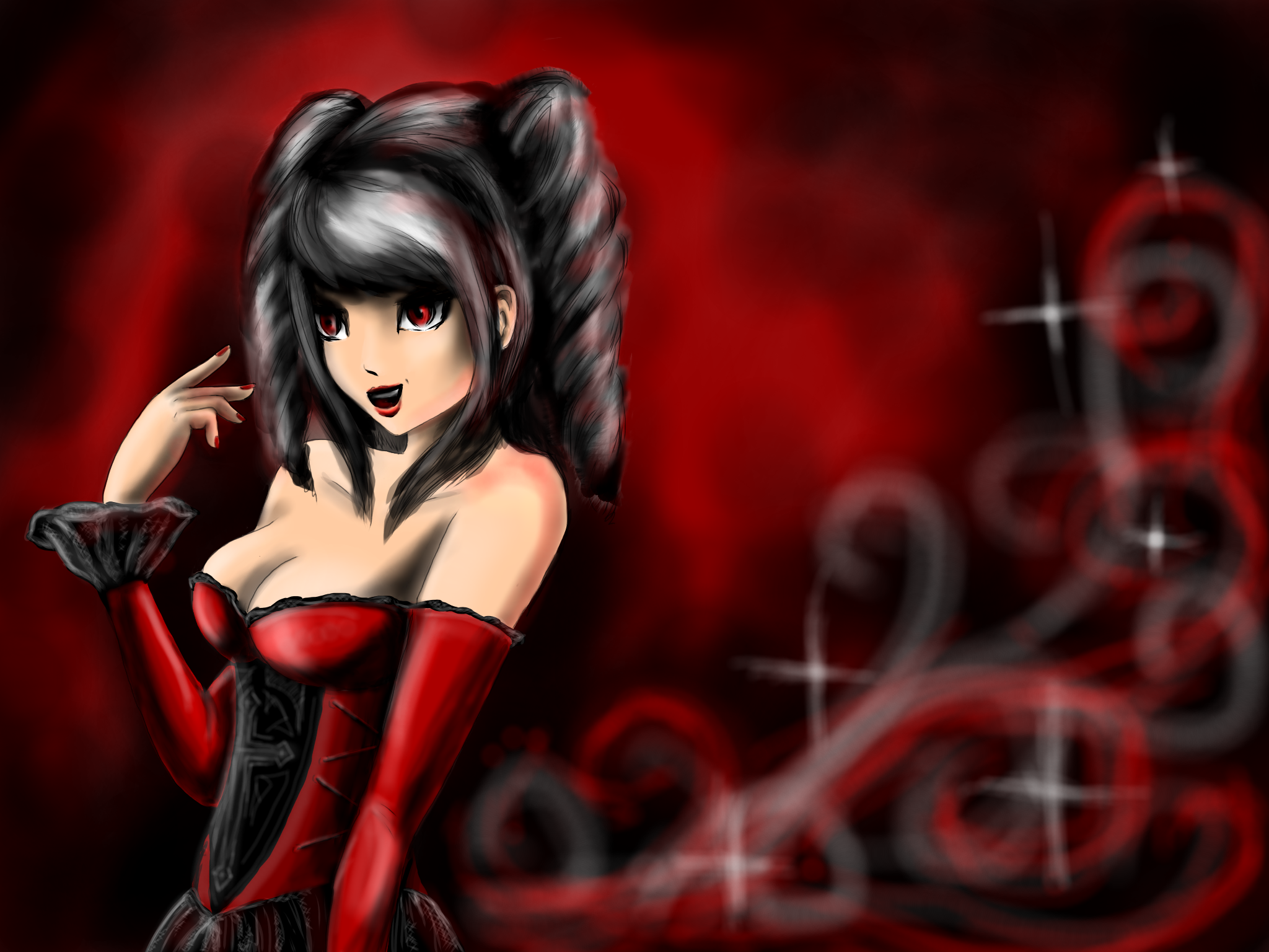 red lady - ibisPaint