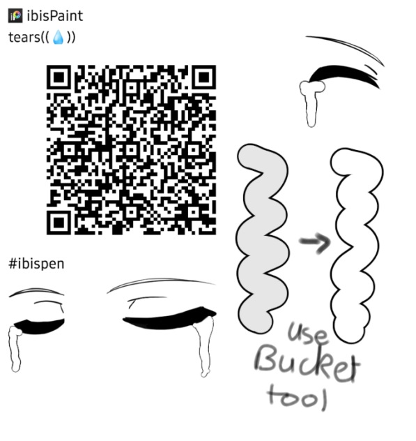 tears qr code - ibisPaint