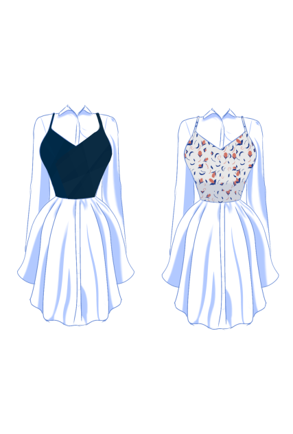 shirt dress - ibisPaint