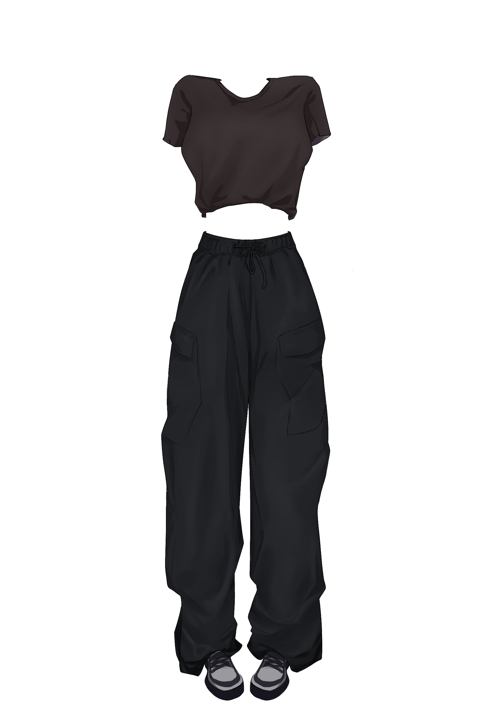 cargo pants and top - ibisPaint