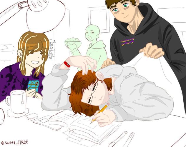 Friend group collab - ibisPaint