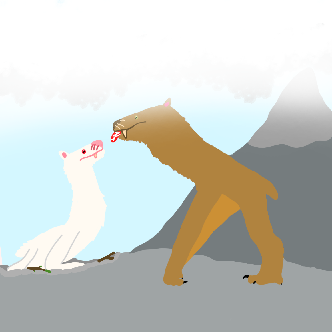 dog bats - ibisPaint