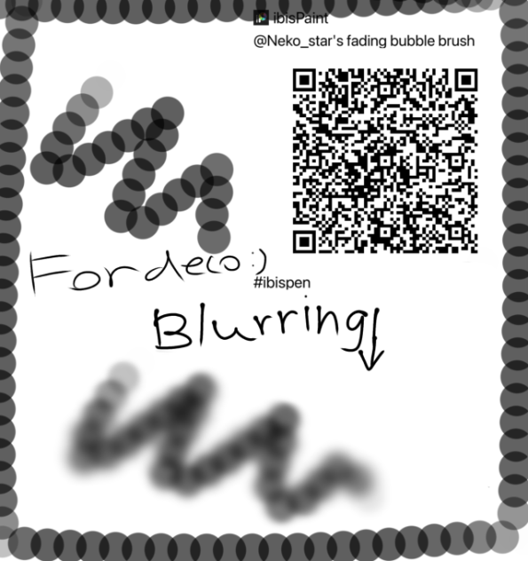Bubble brush qr code (fading) - ibisPaint