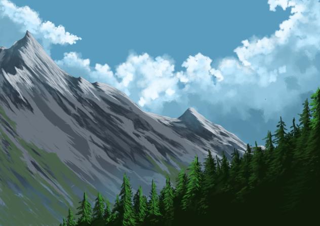 the mountain - ibisPaint