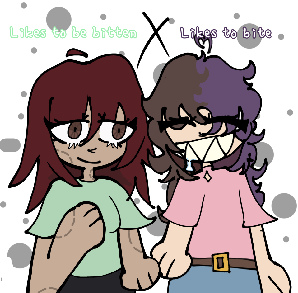 Likes to be bitten X Likes to bite - ibisPaint