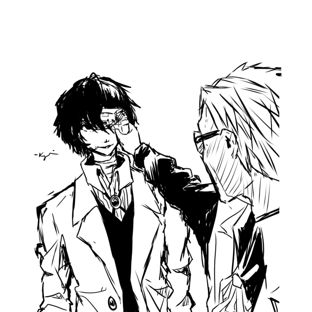 Dazai and Kunikida - ibisPaint