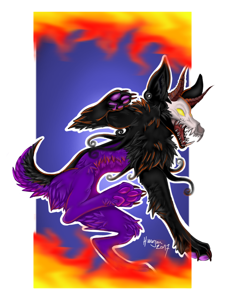 Demon Wolf (Speed Art) - ibisPaint