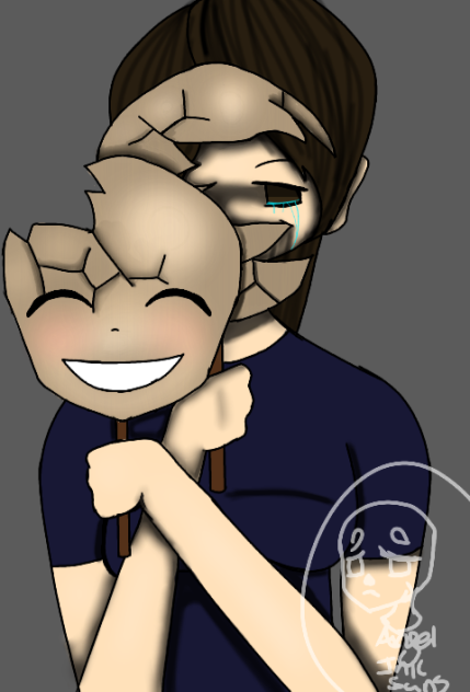 broken masks of happiness - ibisPaint