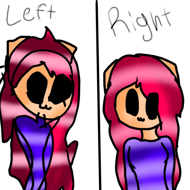 Right vs left hand challenge REad down b - ibisPaint