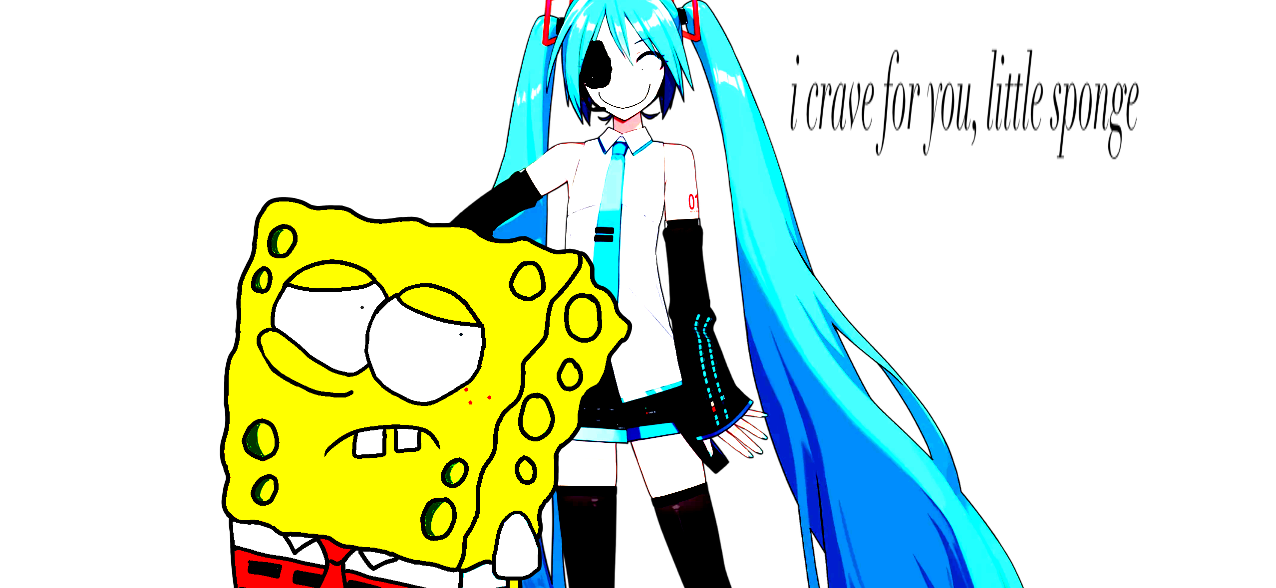 SpongeBob and Miku - ibisPaint