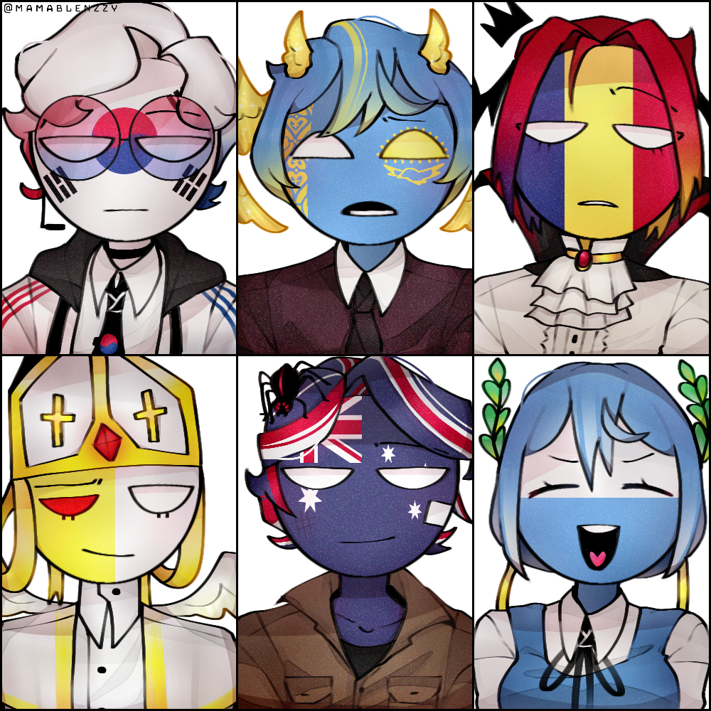 Random Countryhumans Characters #4 - ibisPaint