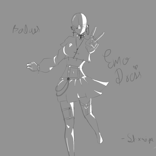 emo outfit ideaa - ibisPaint
