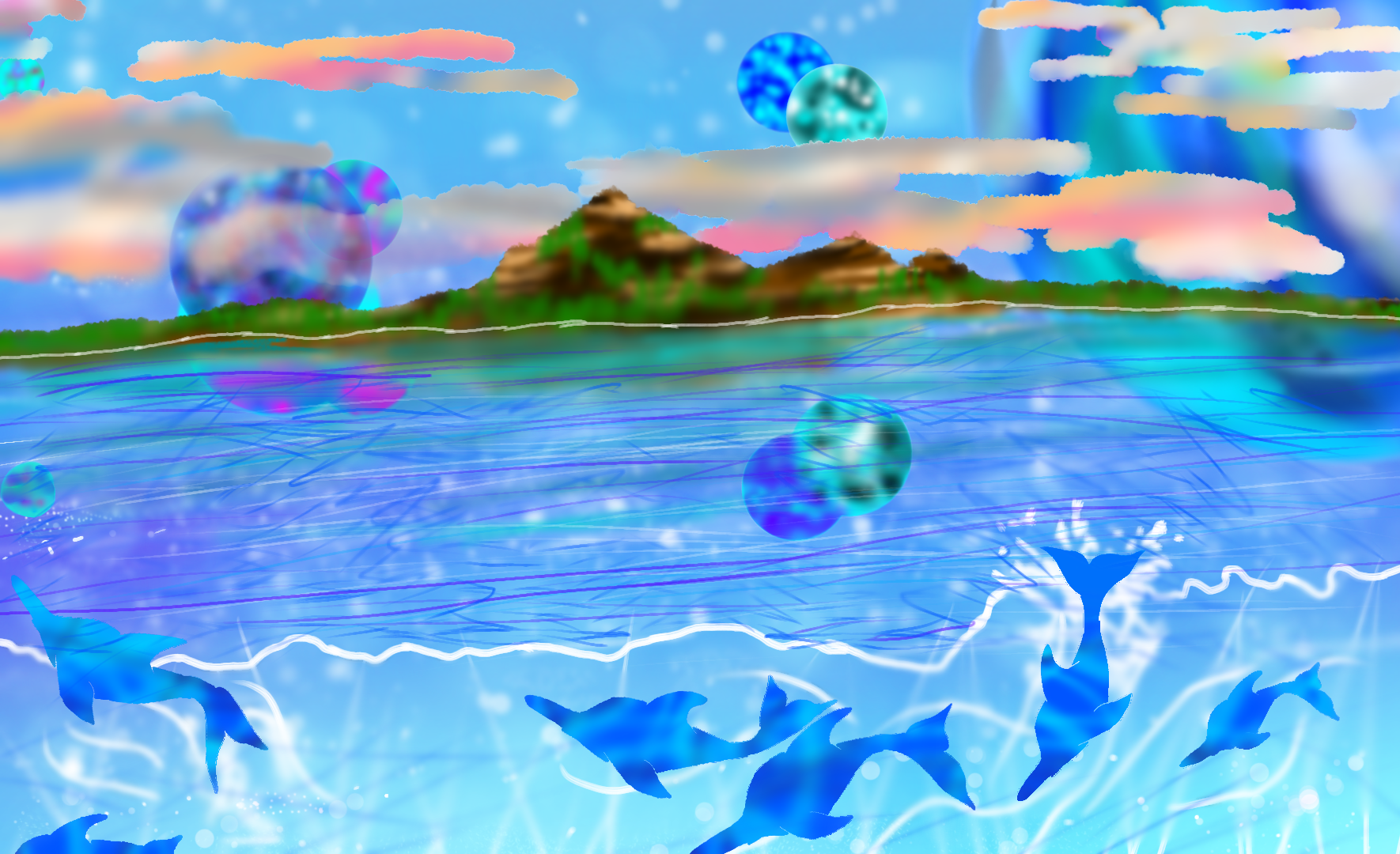 Dolphins Fantasy 2017 - ibisPaint