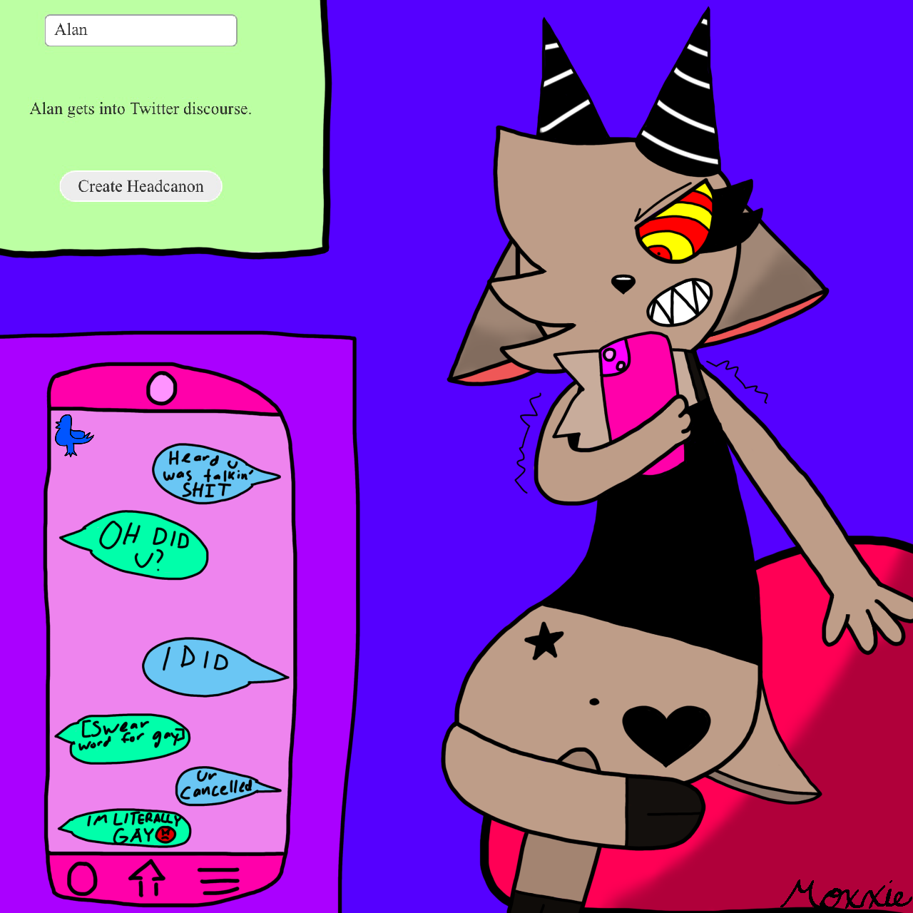 Drawing Headcanons for Alan Again - ibisPaint