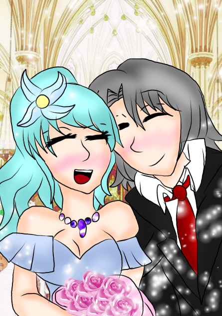 kiko and kiryus wedding day - ibisPaint