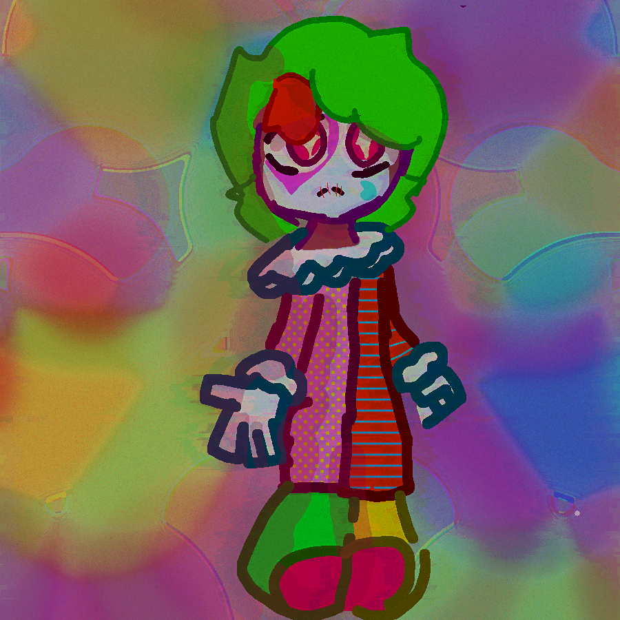 Silli little clown girl - ibisPaint