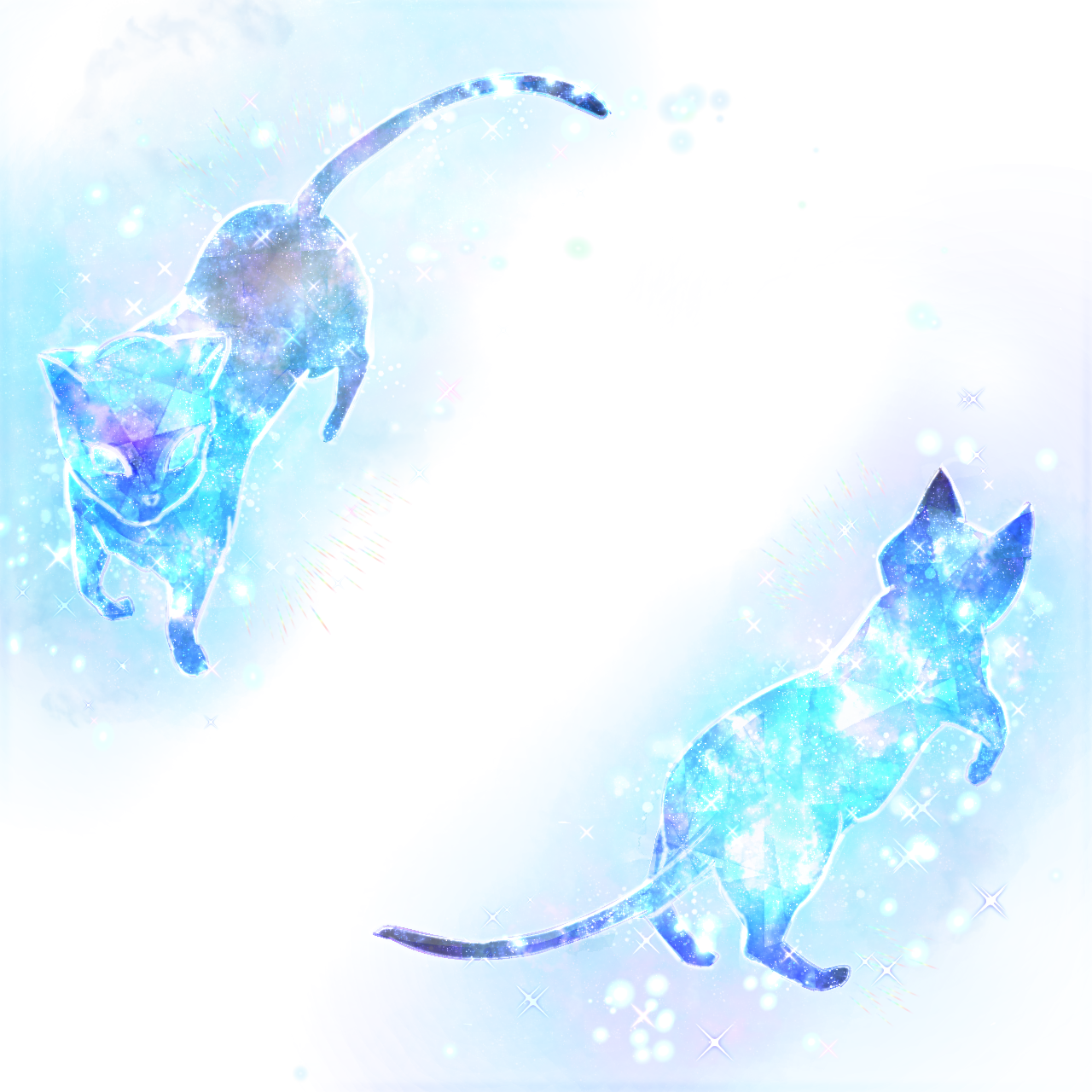 galaxy ghost cat - ibisPaint