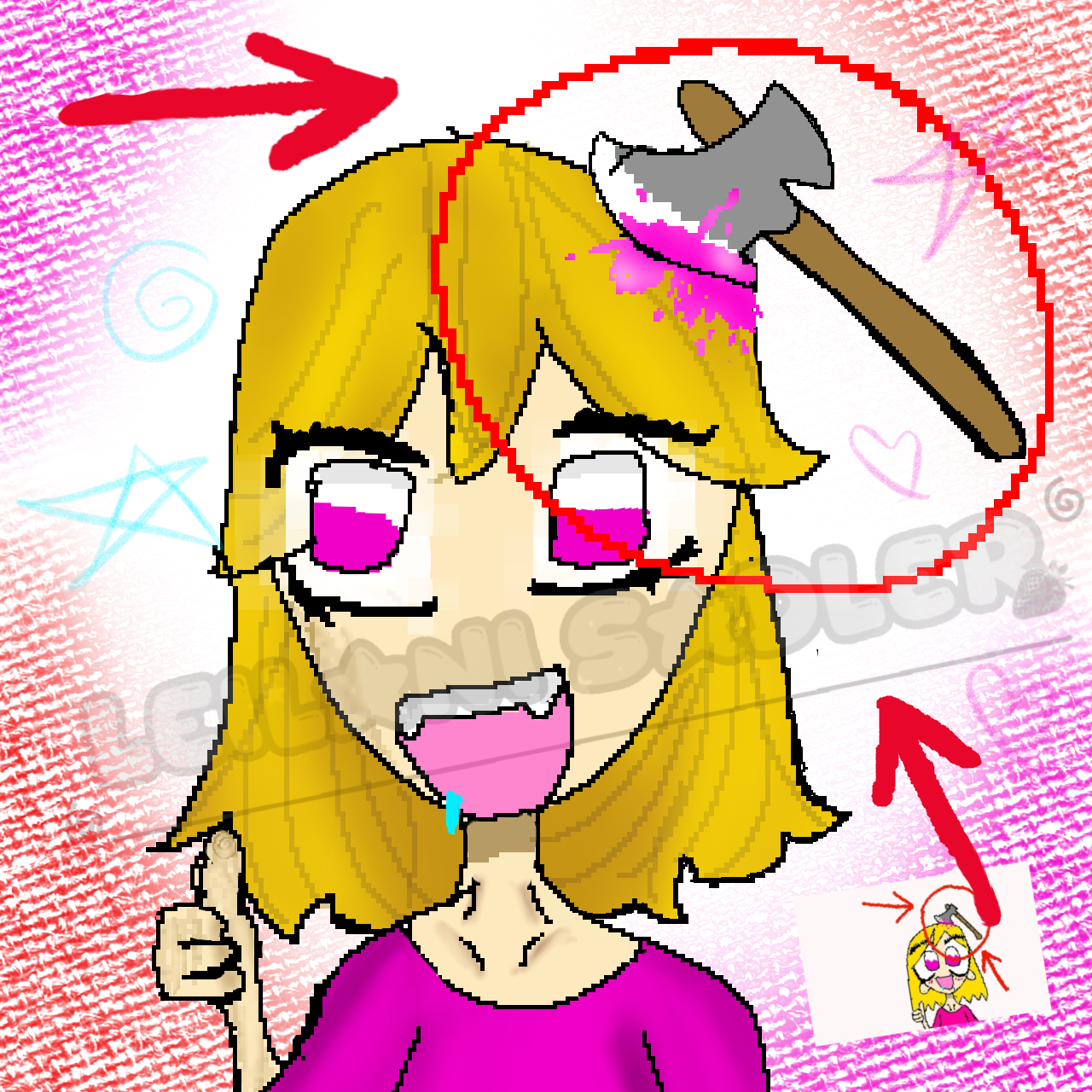 LOBOTOMY 🌀⭐️🪐💛🩷🧡‼️🪓🩸 - ibisPaint