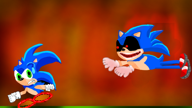 sonic vs sonic.exe - ibisPaint