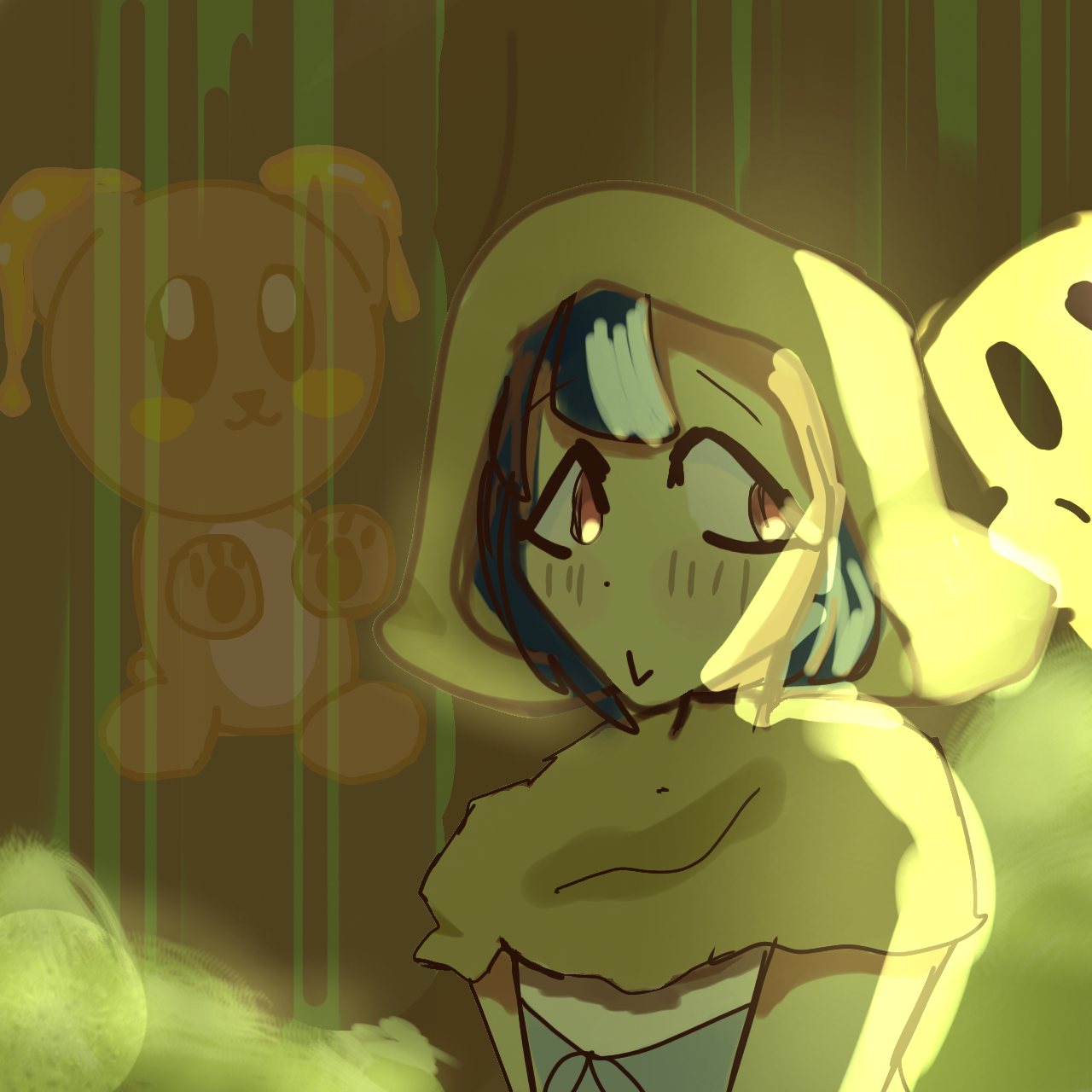 Walking thru the quiet woods - ibisPaint