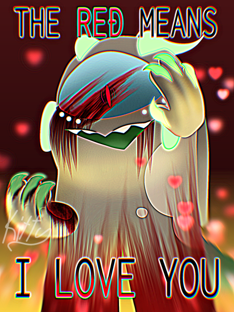 THE RED MEANS I LOVE YOU - ibisPaint