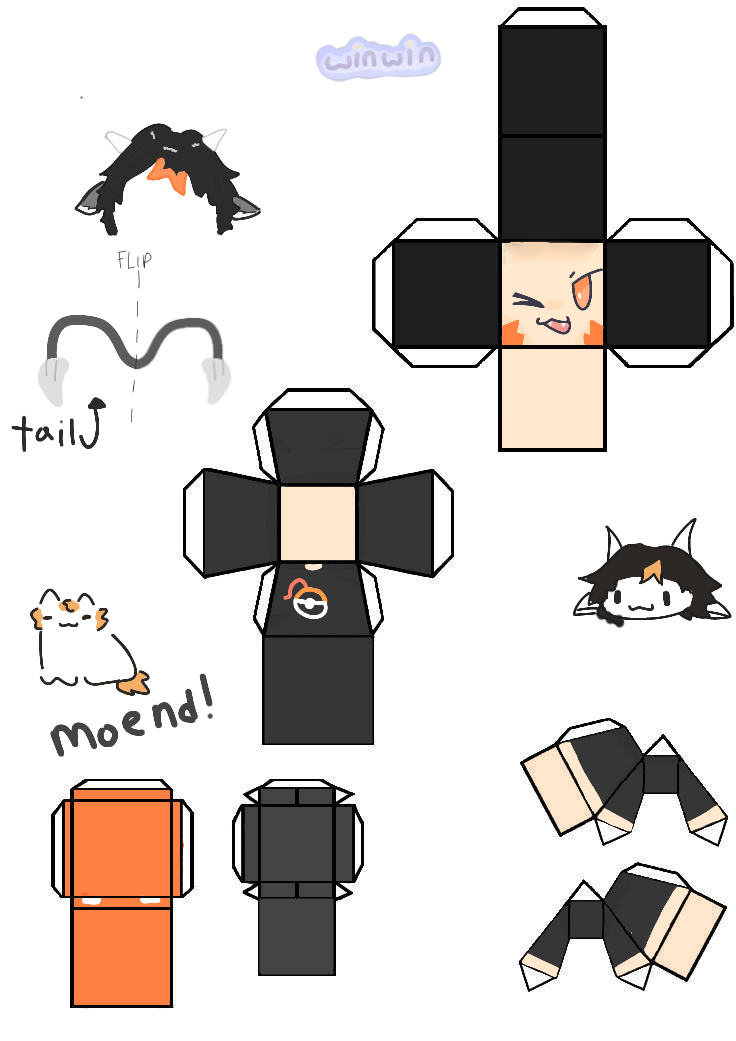 MOEND AS PAPERCRAFT! - ibisPaint