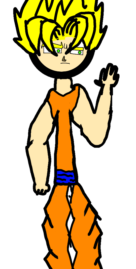 Goku mal dibujado - ibisPaint