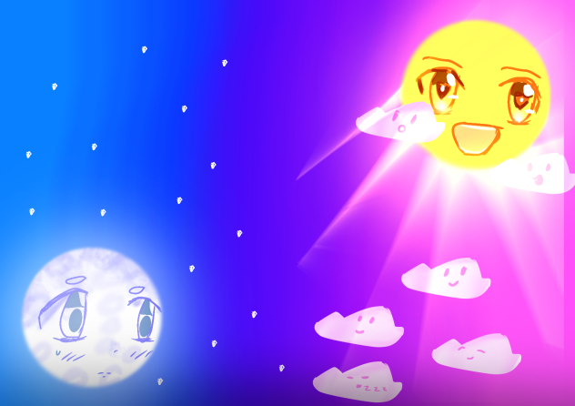 Sun and Moon - ibisPaint