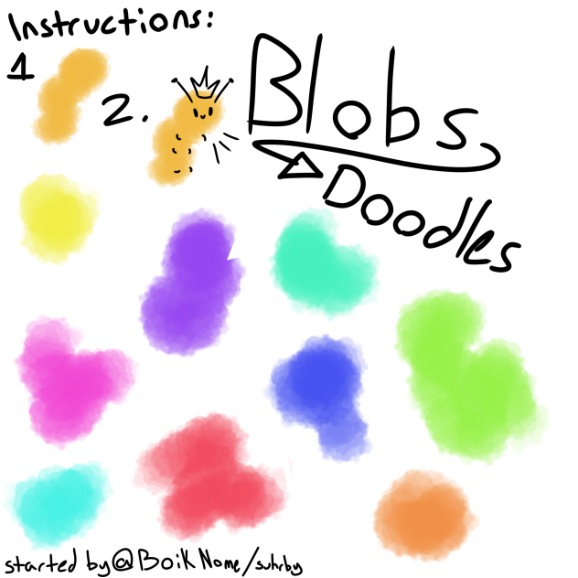 Blobs to Doodles Collab - ibisPaint