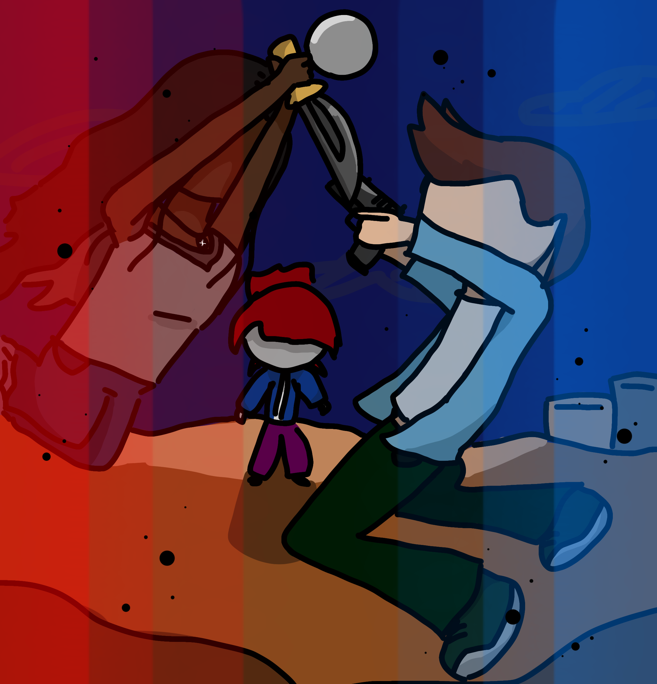 MVS fight ft. alone, troy and me - ibisPaint